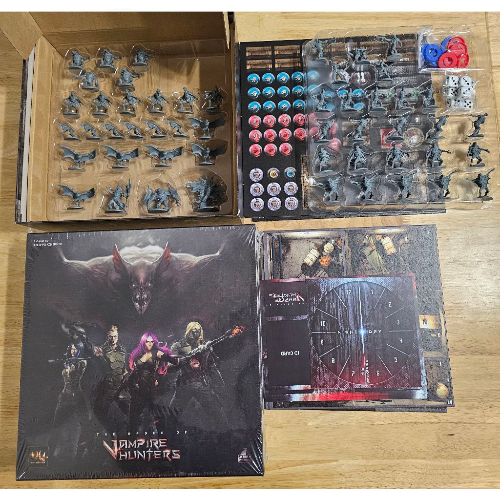 (下單即送小禮物一份) 附贈牌套 二手桌遊現貨 The Order of Vampire Hunters 吸血鬼獵人+擴 | 蝦皮購物