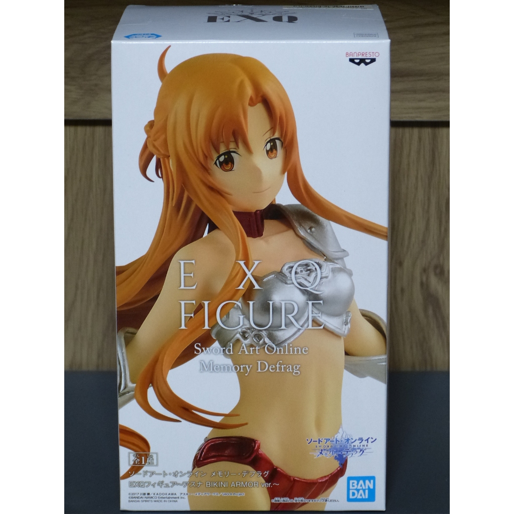 日版 拆檢品 SAO 刀劍神域 亞絲娜 盔甲泳裝 BANPRESTO EXQ FIGURE BIKINI ARMO | 蝦皮購物