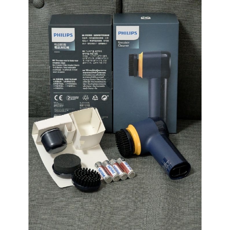 《保固內，全新未使用》Philips 飛利浦 洗鞋小旋風 電動洗鞋機 GCA1000/60 防水 可換刷頭 便攜 | 蝦皮購物