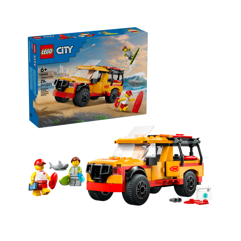 【積木樂園】 樂高 LEGO 60453 CITY系列 救生員海灘救援車 | 蝦皮購物
