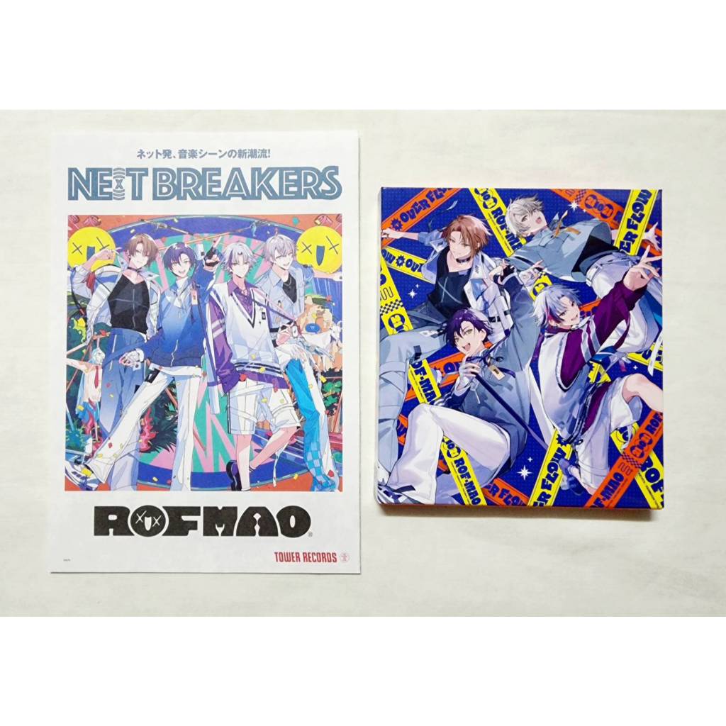 Nijisanji JP 彩虹社 ROF-MAO 二周年 Overflow 實體CD專輯 初回限定盤 貼紙特典 宣傳切頁 | 蝦皮購物