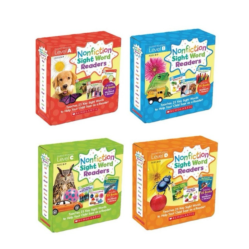Scholastic Nonfiction Sight Word Readers ABCD 一組 二手正版 | 蝦皮購物