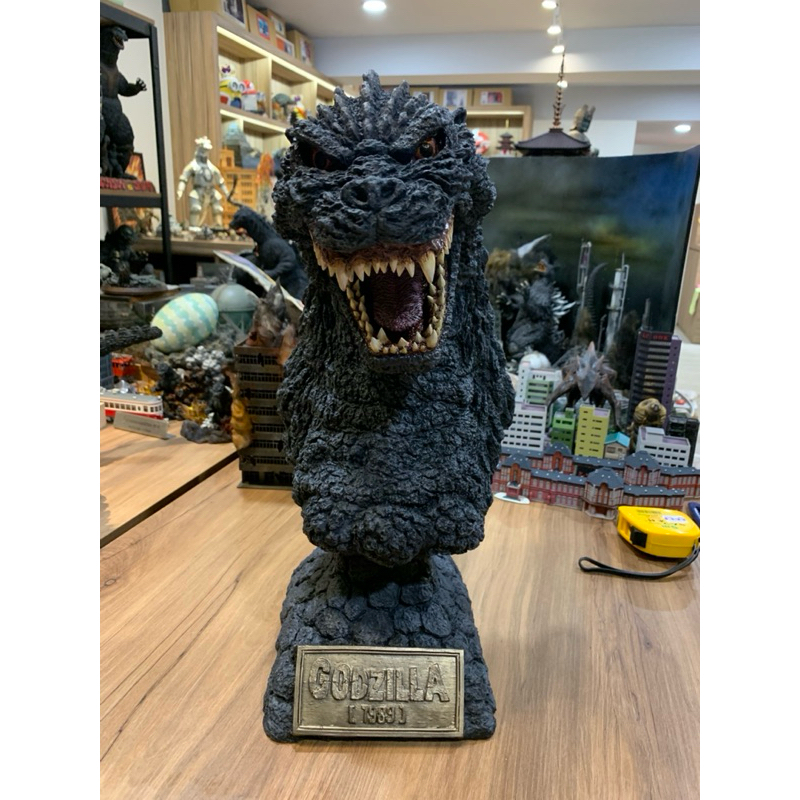 GOWROW 當幸宗原型 咆哮1989巨大哥吉拉頭雕 GK白模職人已塗裝完成品 塗裝同電影中的咖啡色眼球 國外購回無原盒 | 蝦皮購物