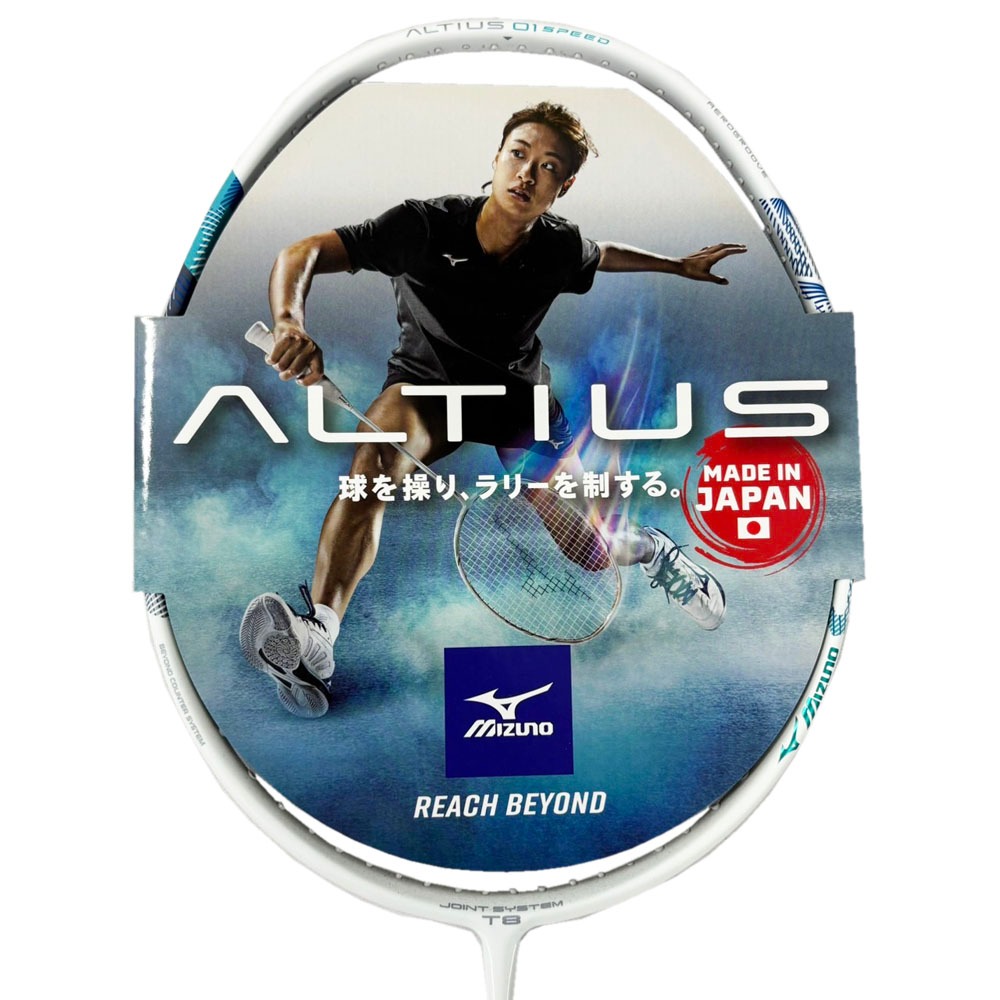 【宅配免運】MIZUNO 美津濃 ALTIUS 01 SPEED頭重型降風阻羽球拍4U5 白X藍標 73JTB20226 | 蝦皮購物