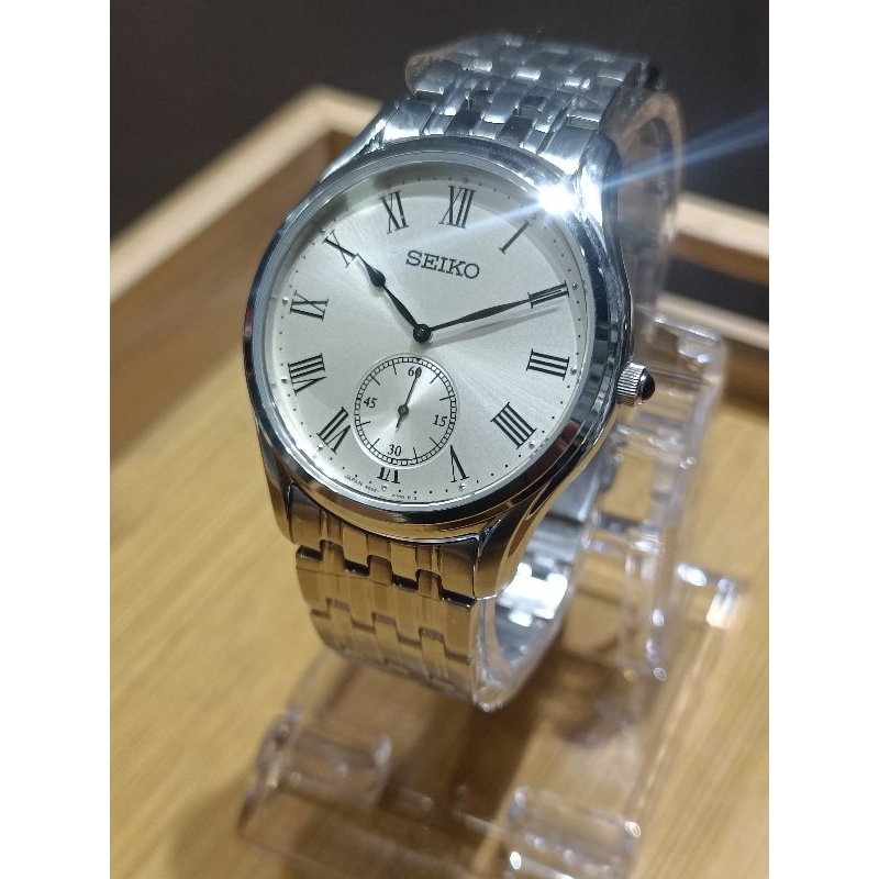 近全新 實品在台北精工SEIKO 羅馬小秒針鋼帶石英6G28-01A0水晶玻璃男表SRK047 | 蝦皮購物