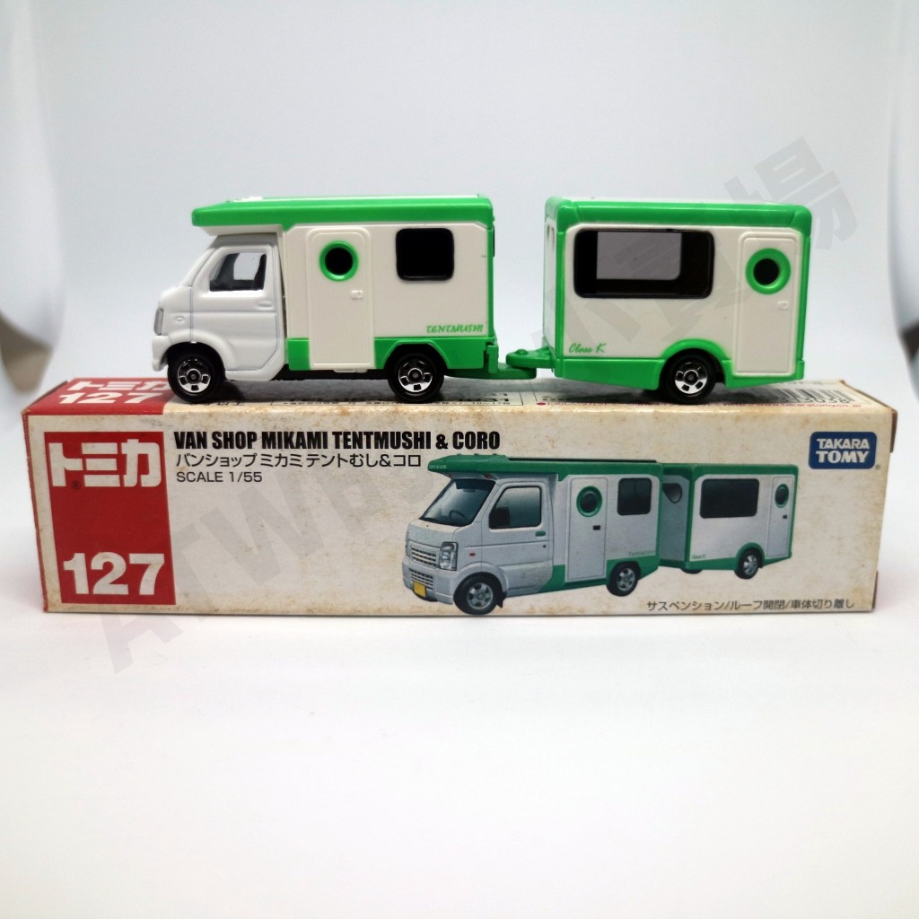 [ATW] TOMICA 127 VAN SHOP MIKAMI TENTMUSHI & CORO 露營車 長車 絕版 | 蝦皮購物