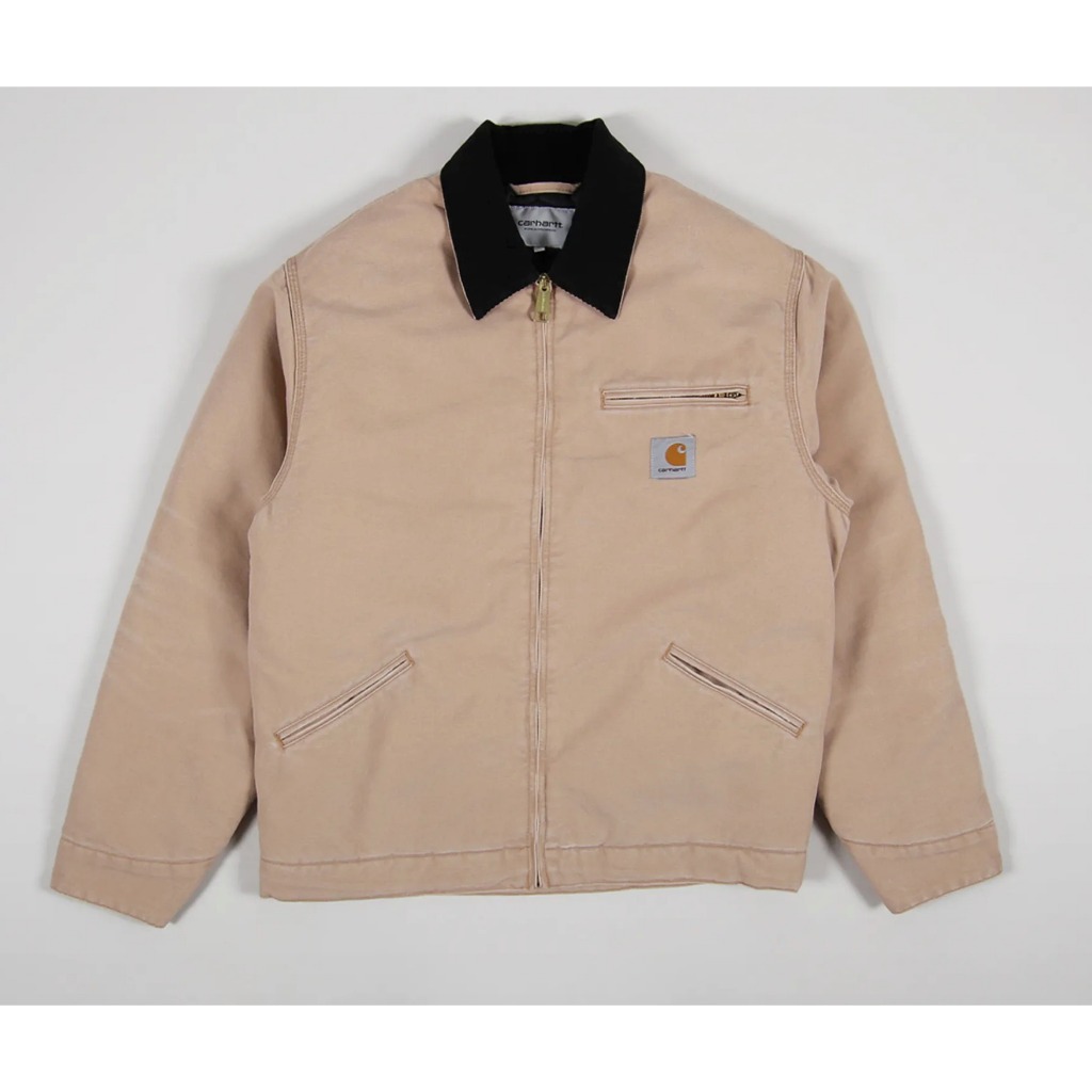 現況如圖 L 》 落色實拍紀錄 23FW Carhartt WIP OG 底特律外套 沙色 小賈斯汀 布克 | 蝦皮購物
