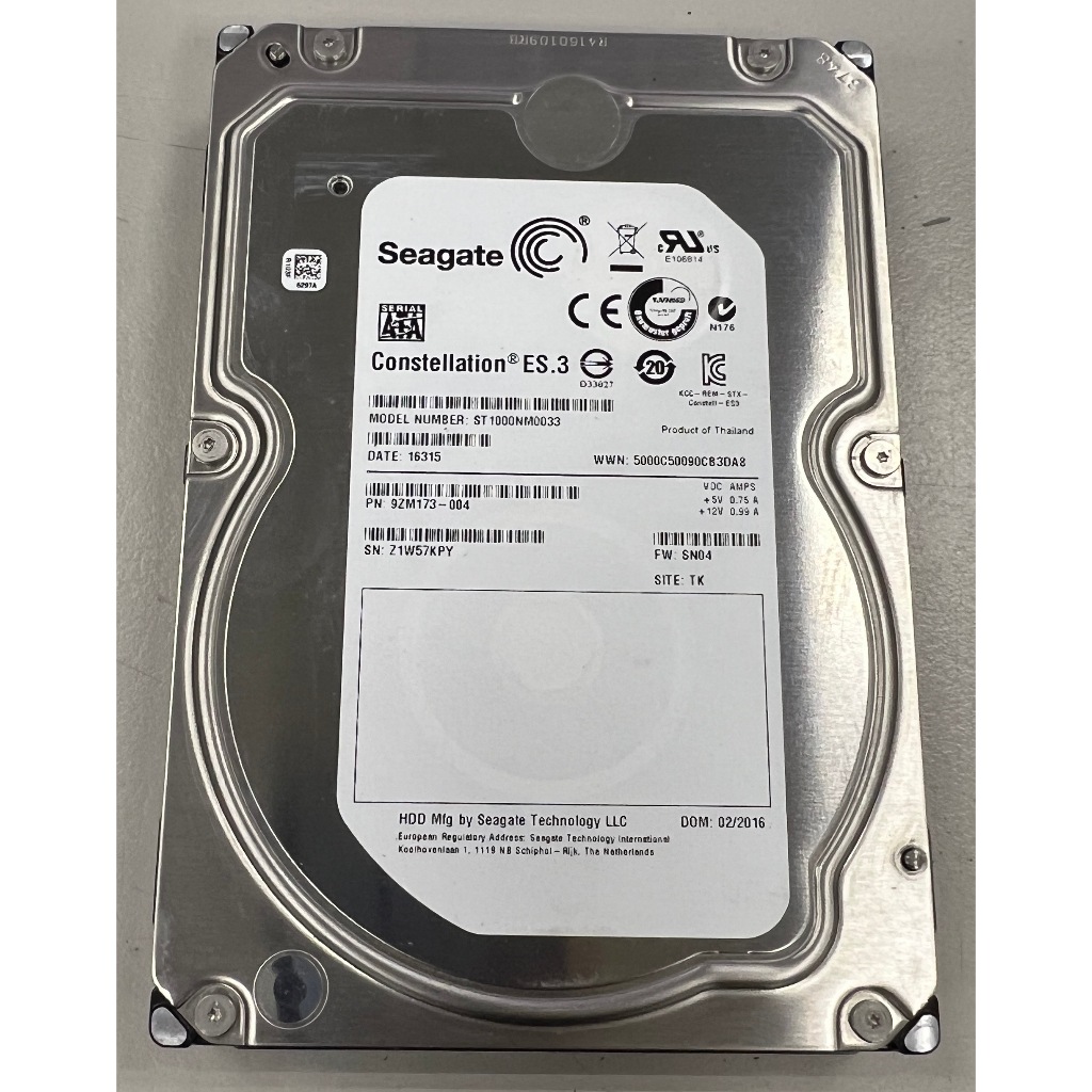 希捷Seagate ES 3 企業級 3.5吋 1TB 1T ST1000NM0033 內接二手良品硬碟 | 蝦皮購物