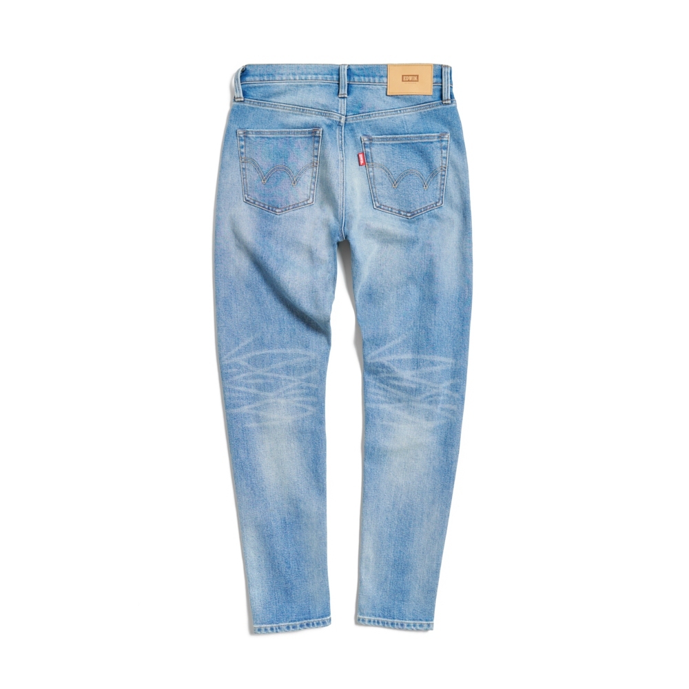 EDWIN 男款 RED LABEL 365 丹寧中腰錐形褲(漂淺藍) | 蝦皮購物