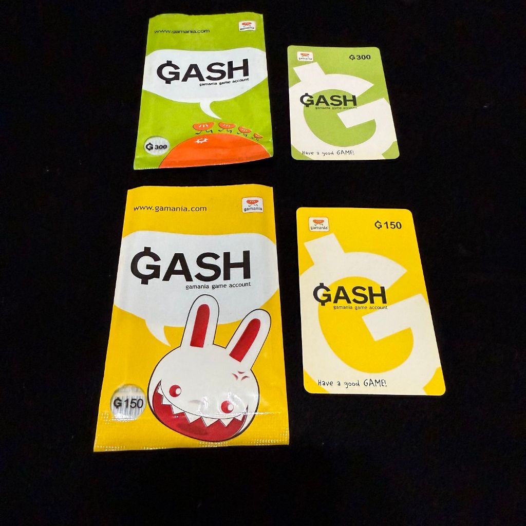 兩張合售 遊戲橘子 GASH 點數卡 | 蝦皮購物