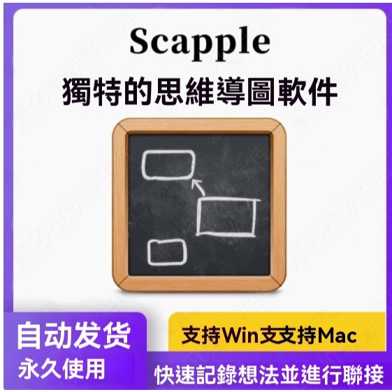 Scapple for 思維導圖制作編輯 腦圖 流程圖制作軟件 Mac/Win | 蝦皮購物