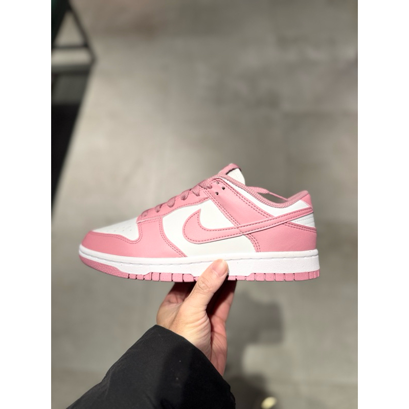 NIKE DUNK LOW NEXT NATURE 粉白 環保材質 復古休閒鞋DD1873-112 | 蝦皮購物