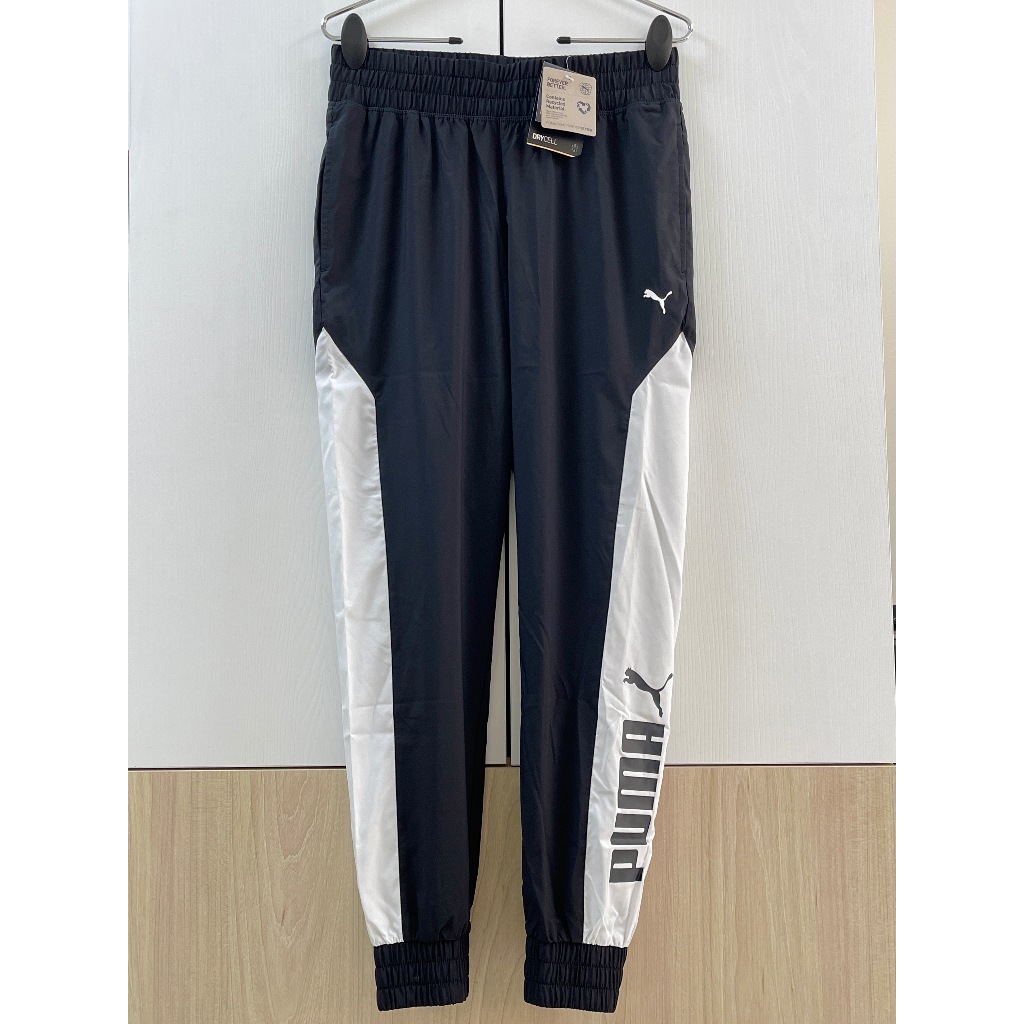 【全新有吊牌】Puma Fit訓練系列 束口長風褲 M 黑色 運動長褲 DRYCELL科技 吸濕排汗 薄型寬鬆 修身顯瘦 | 蝦皮購物