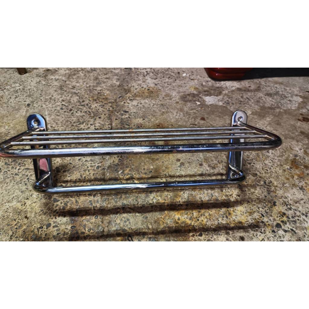 【有瑕疵】Caesar 凱撒衛浴 置物毛巾架 Q855B 不銹鋼毛巾架 置物架 置衣平台 置衣架 不銹鋼置衣架 收納架 | 蝦皮購物