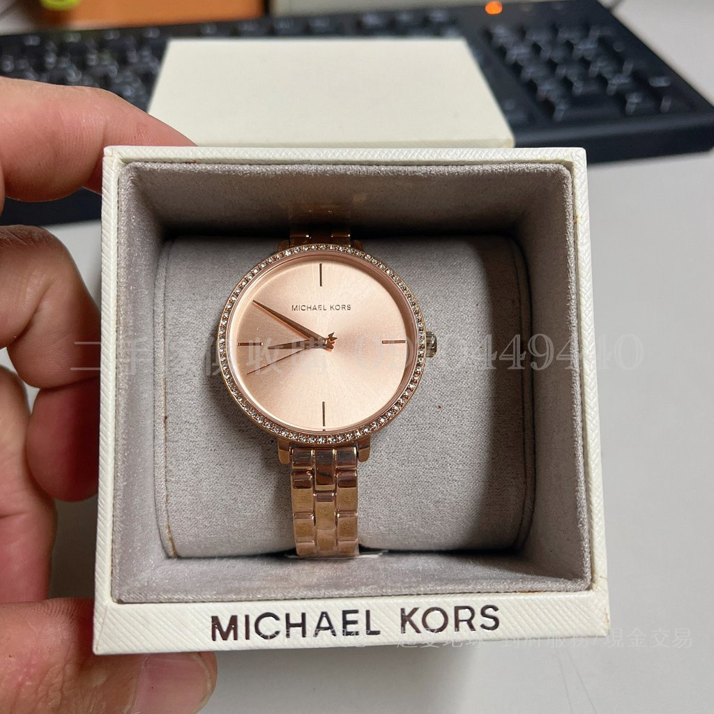 二手傢俱台中【 Michael Kors MK 手錶 女士 大錶徑 腕錶 女錶 玫瑰金 MK4400 】二手傢俱金廣源 | 蝦皮購物