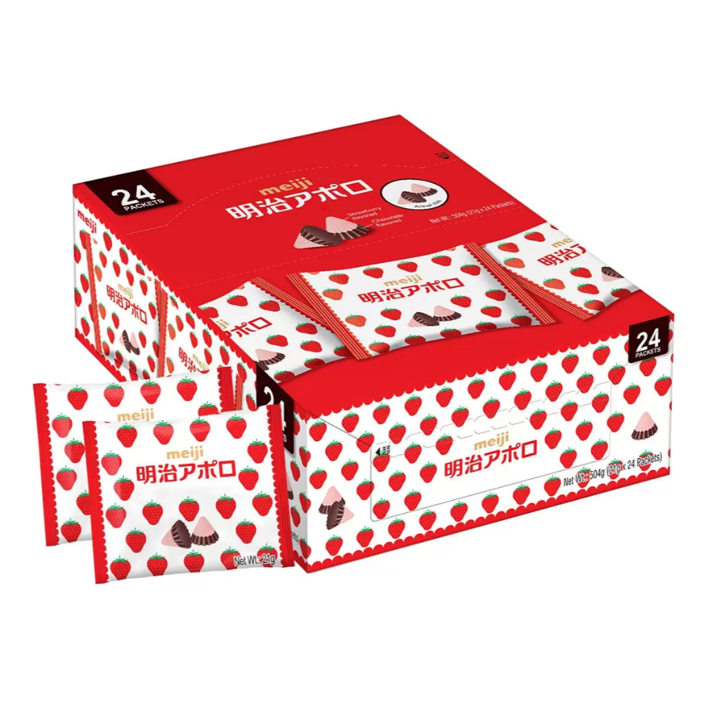 Meiji明治 阿波羅草莓可可粒 拆賣單包21g COSTCO 好市多代購『甜蜜食嗑』現貨 免運 發票 | 蝦皮購物