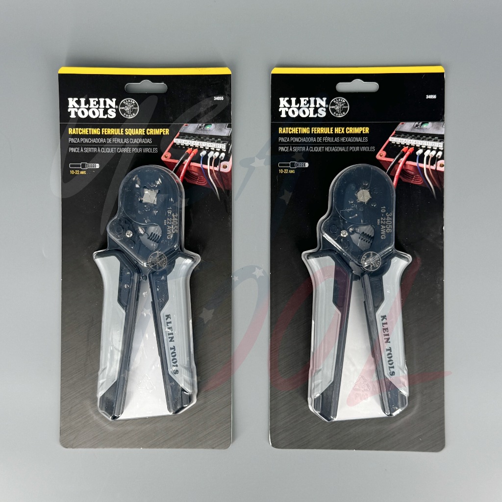KLEIN TOOLS 管狀歐式端子方形/六角棘輪壓接鉗 34055/34056 | 蝦皮購物