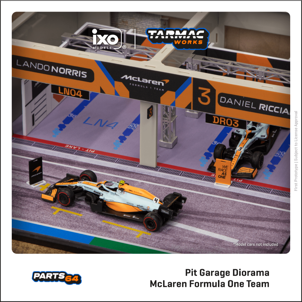 T64D-001-MCL Pit Garage Diorama McLaren Formula 1 Team | 蝦皮購物