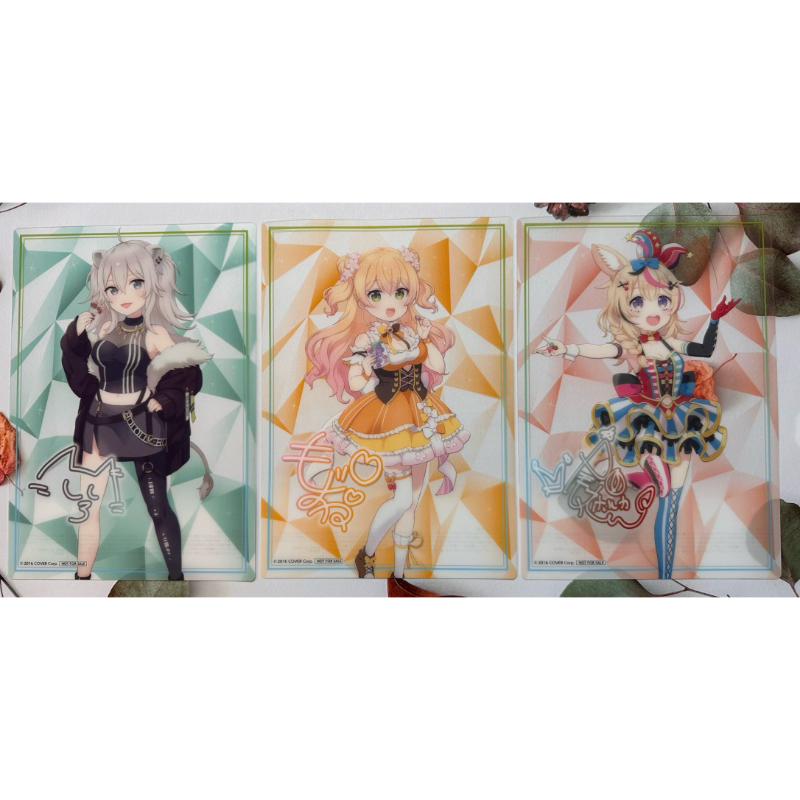 ￥My公仔￥ 日本限定 Hololive 全家 5期生 獅白牡丹 桃鈴音音 尾丸波爾卡 海報 透明海報 資料夾 A5海報 | 蝦皮購物