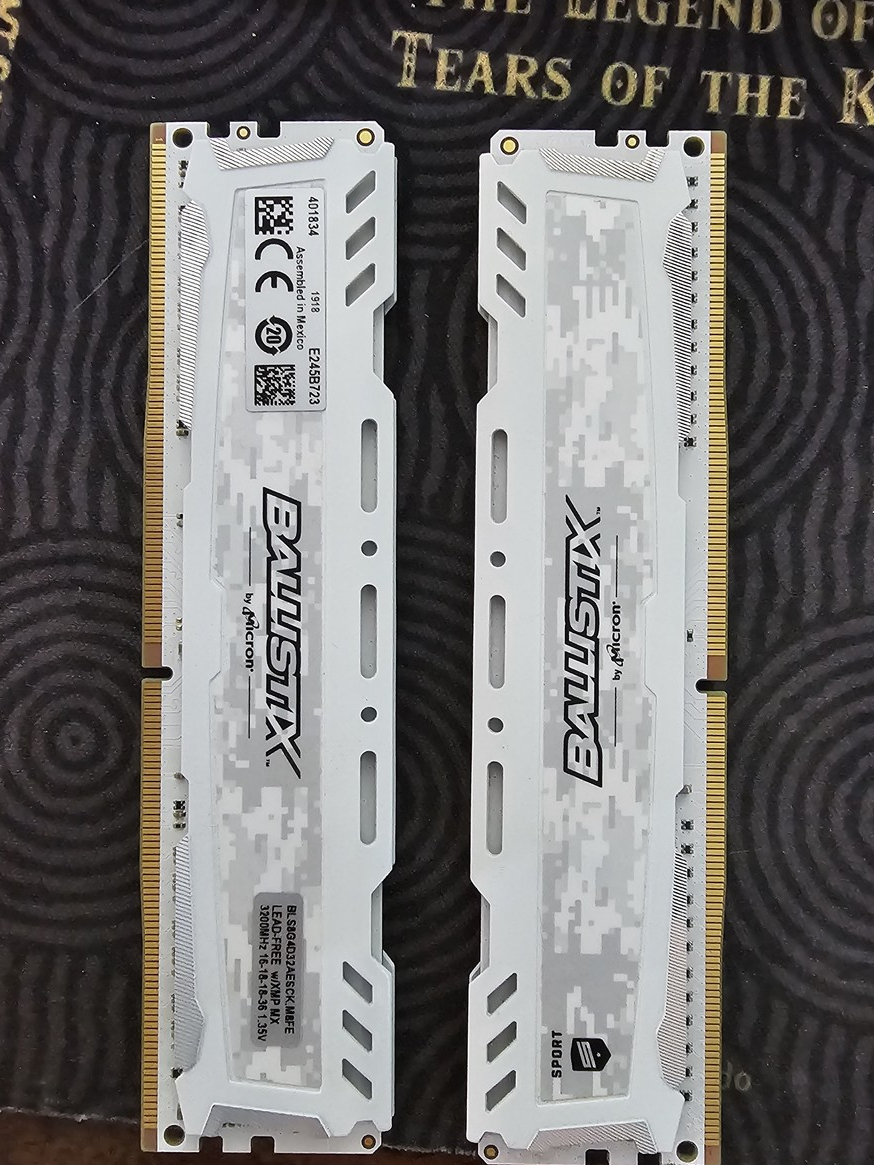[ 二手 ] 美光 DDR4 BALLISTIX SPORT 3200 8G x 2, 共16G | 蝦皮購物