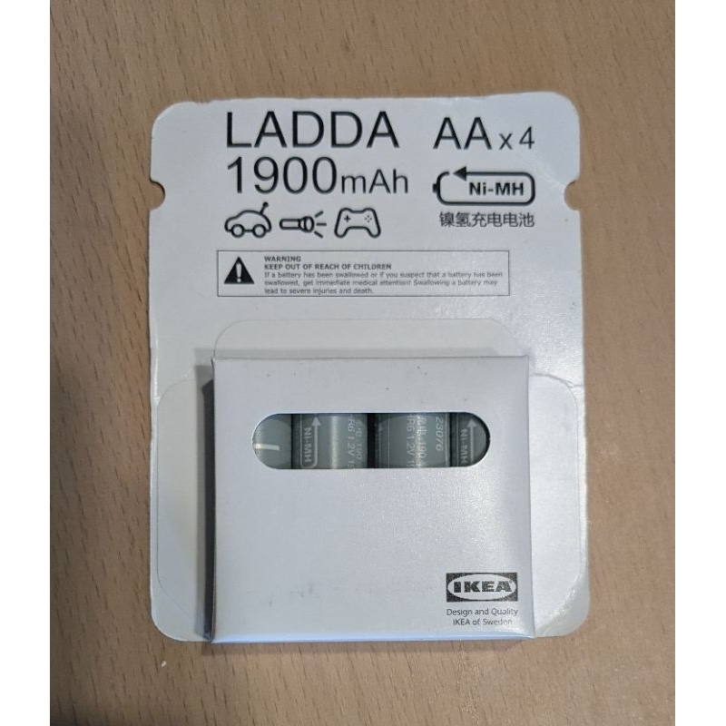 ikea ladda 3號電池 aa 充電電池 1.2v 1900mah 宜家 | 蝦皮購物