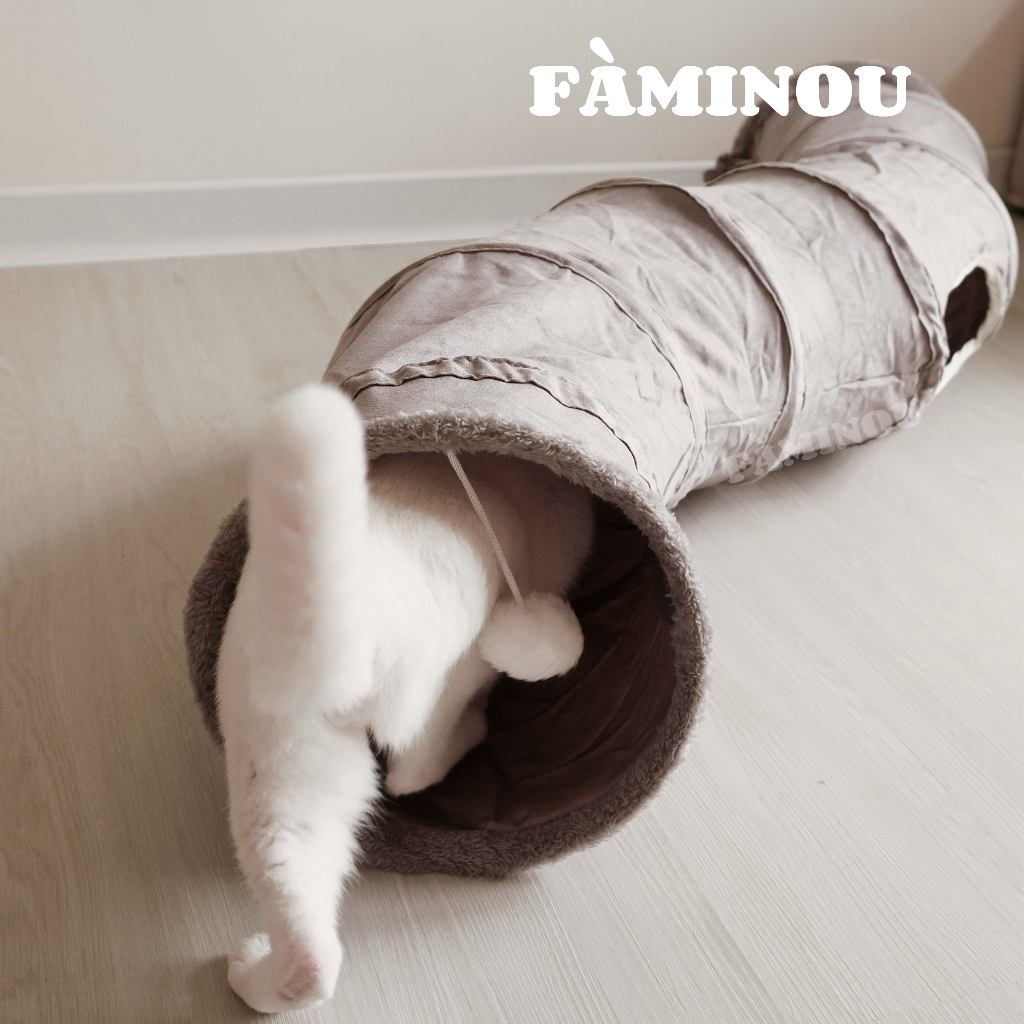 FÀMINOU．Putki貓咪時空隧道 S型寵物隧道 貓咪玩具 寵物玩具 貓走道 貓通道 法米諾 | 蝦皮購物