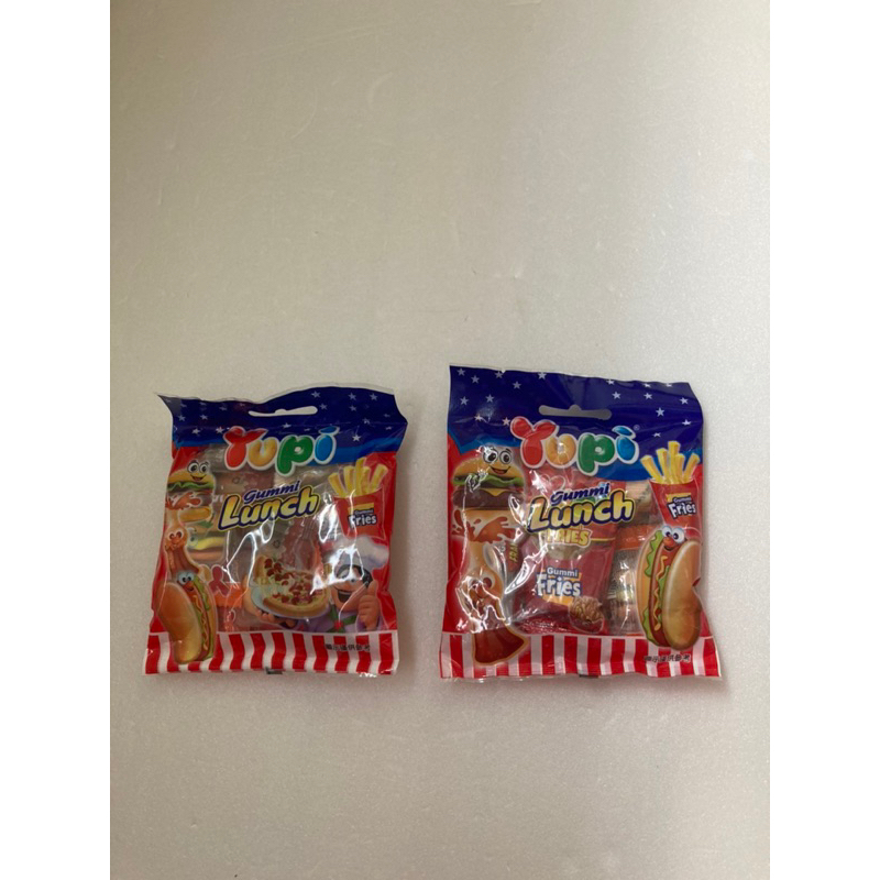 印尼 Yupi 呦皮 超值組合餐 QQ軟糖 60g/42g組合包 漢堡軟糖 薯條造型QQ糖 可樂 小熱狗QQ糖 | 蝦皮購物