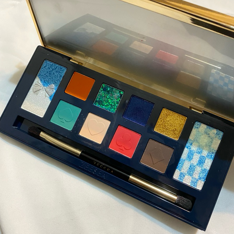 ZEESEA滋色12色ins眼影大英博物館愛麗絲夢幻流沙十二色眼影盤 僅使用一次 | 蝦皮購物