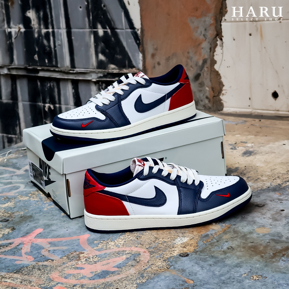 現貨 Air Jordan 1 Low OG AJ1 海軍藍 白藍紅 低筒 倒鉤 復古籃球休閒鞋 HQ2993-100 | 蝦皮購物