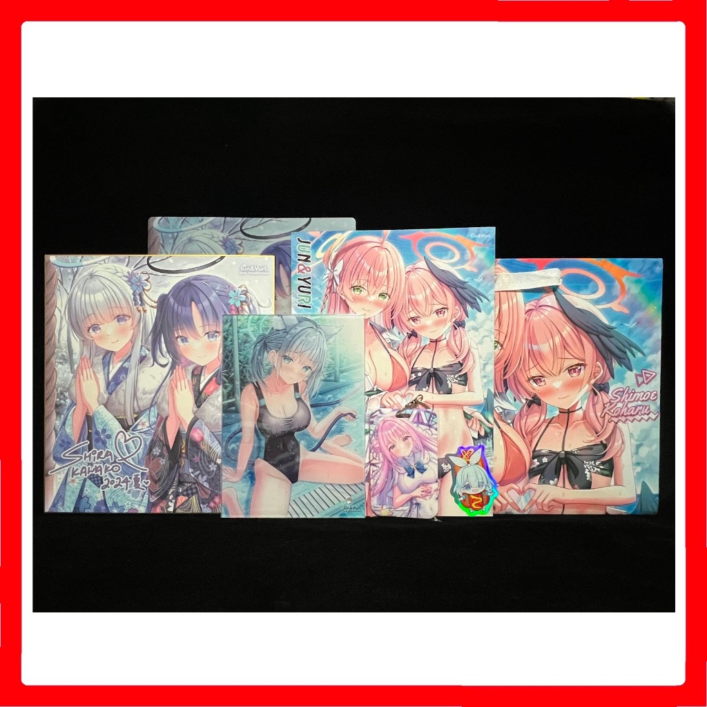 FF43 Jun&Yuri 蔚藍檔案新刊套組 前百特典 複製簽名色紙 / 砂狼白子 聖園彌香 彩奈 早瀨優香 乃愛 | 蝦皮購物