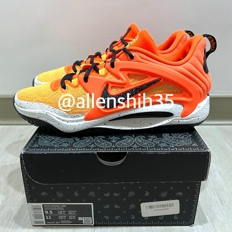 Nike KD 15 EYBL Peach Jam 桃子 無市售 球員版 | 蝦皮購物