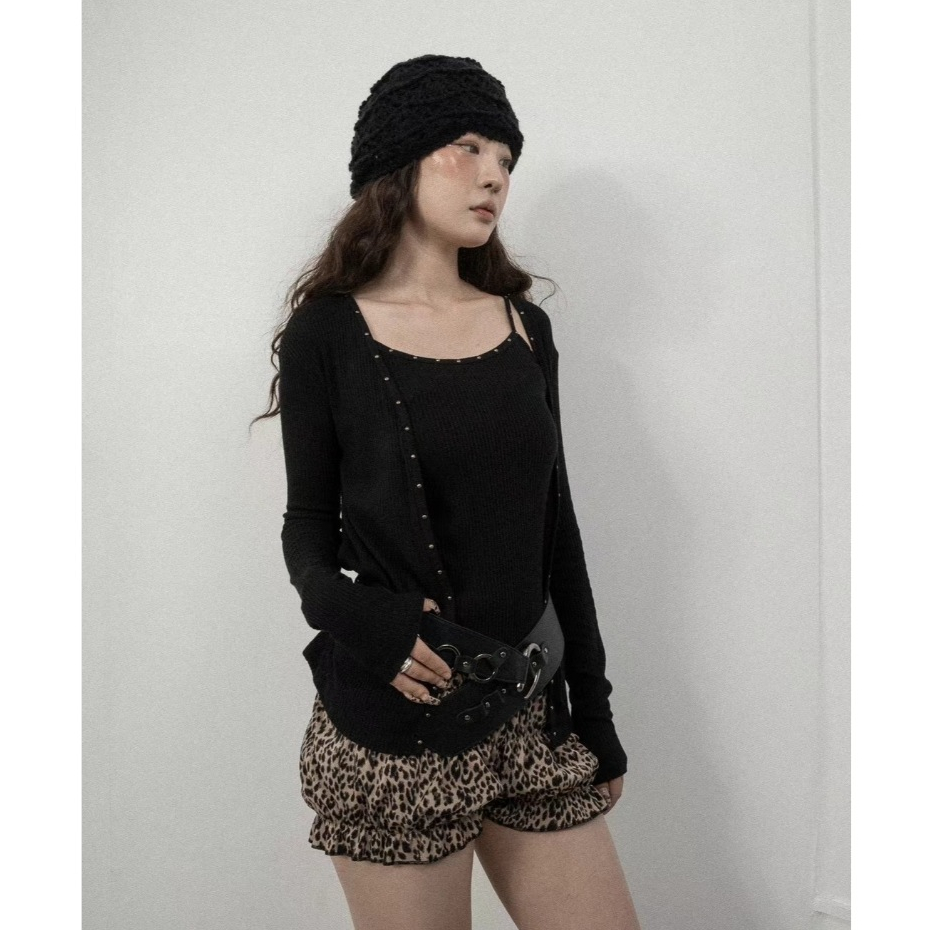 ⎮Nimrod 寧錄選物⎮ 金屬鉚釘細肩罩衫set (3colors) 正韓製 背心罩衫套組 | 蝦皮購物