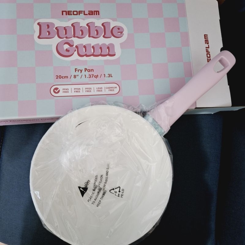 韓國NEOFLAM Bubble Gum系列20cm平底鍋（電磁底）廚具 煎鍋 | 蝦皮購物