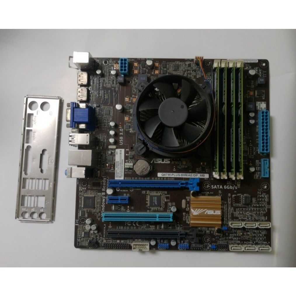 [MB+CPU+RAM] ASUS Q87M-PLUS+i7-4770+16G RAM | 蝦皮購物