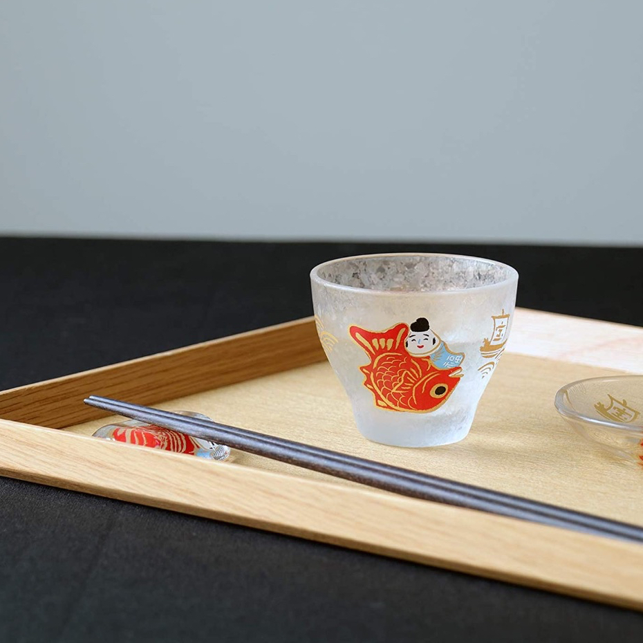 日本製 Aderia Glass 石塚硝子 鯛魚 清酒杯 90ml 日本酒 酒杯 玻璃杯 日本 燒酎 小酒杯 日式 送禮 | 蝦皮購物