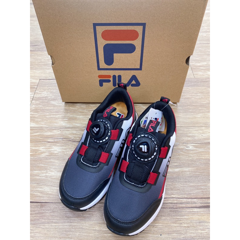 FILA-3-J821Y-021 現貨 旋轉扣 小童 中童 大童 兒童 氣墊 支撐款 透氣 網布 慢跑 運動 健走 休閒 | 蝦皮購物