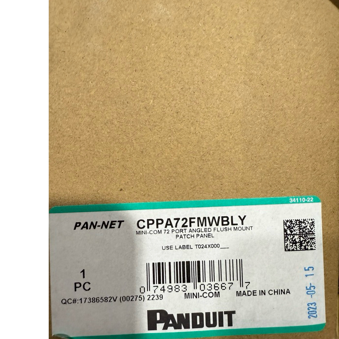Panduit 銅纜系統 CPPA24FMWBLY/CPPA72FMWBLY 角形資訊配線架24阜 72阜(2RU) | 蝦皮購物