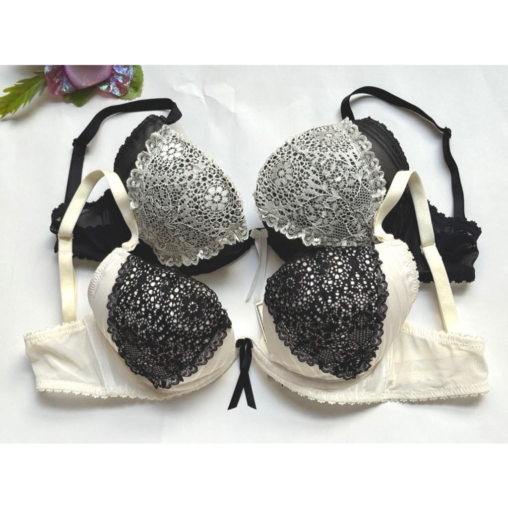 【奧黛莉 embuche】W鋼圈 豐胸爆乳款內衣【5187】65D,70B,70C,70D,75C~米白底黑,黑底米白 | 蝦皮購物