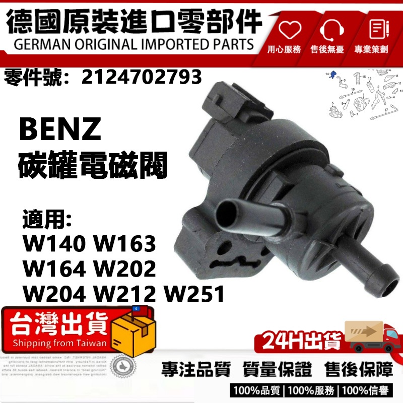 適用BENZ W140 W163 W164 W202 W204 W212 W251凈化閥碳罐電磁閥 2124702793 | 蝦皮購物