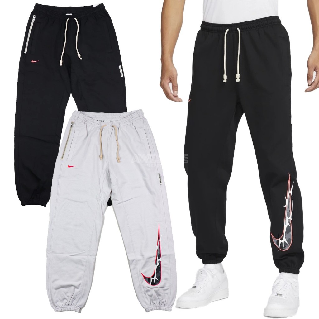 歐鉉NIKE DRY 刺繡LOGO 小標 抽繩 刷毛 口袋拉鍊 縮口 運動長褲 長褲 男 HV1844-010-016 | 蝦皮購物