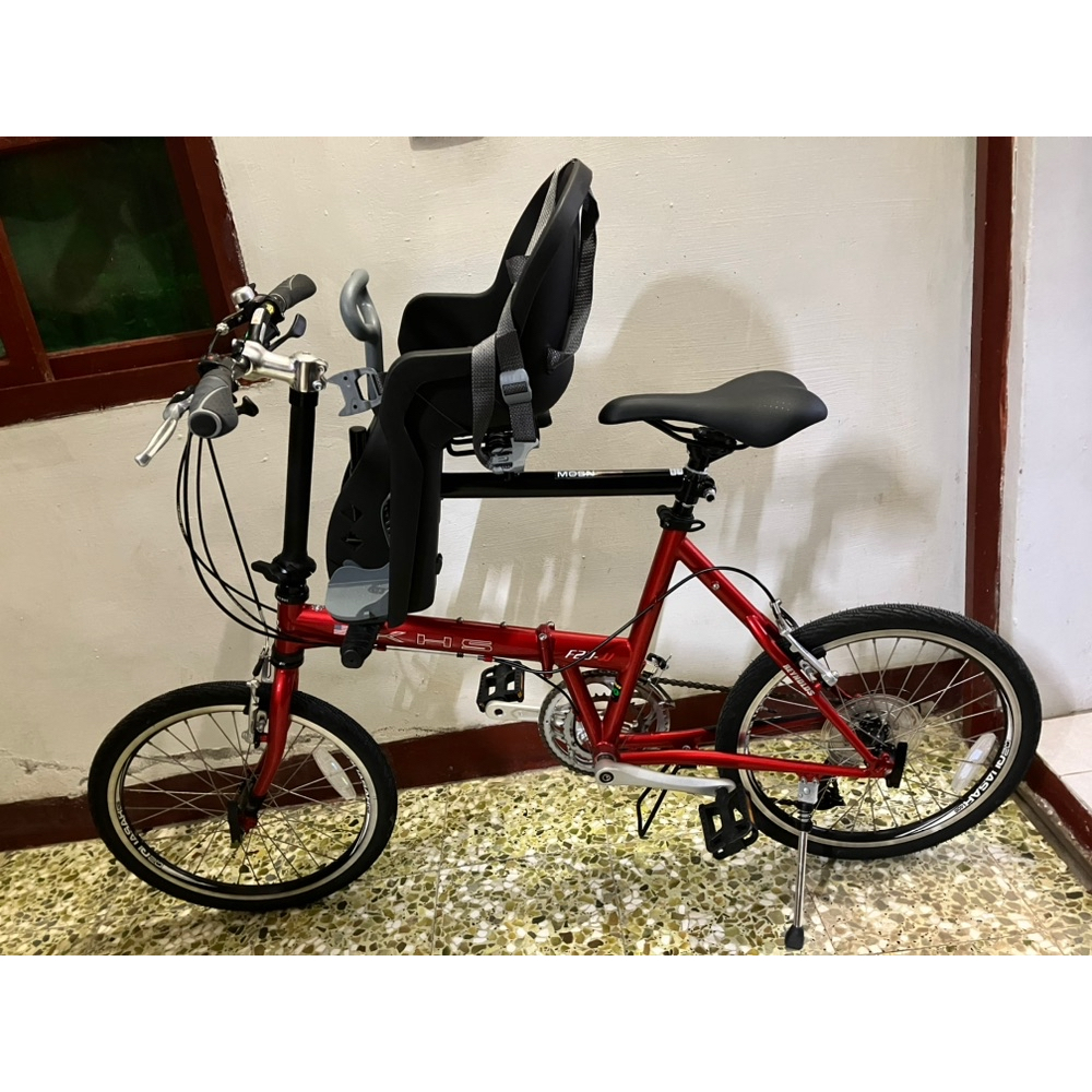 KHS 功學社 F20 T2 T3 JJ A2 FD16 F20A-H7摺疊車 腳踏車兒童座椅自行車安全座椅 裝好樣子 | 蝦皮購物