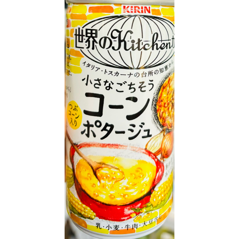 【亞菈小舖】日本零食 麒麟 玉米濃湯風味湯罐 185g【優】 | 蝦皮購物
