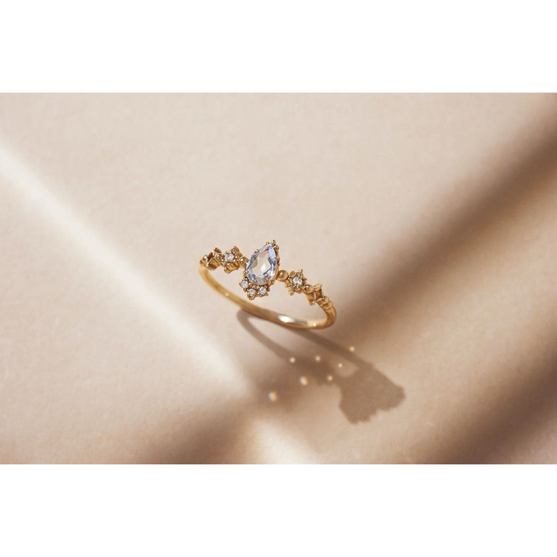 Nojess 2022 聖誕 冬季限定 K10 拉長石 戒指 13號 | 蝦皮購物