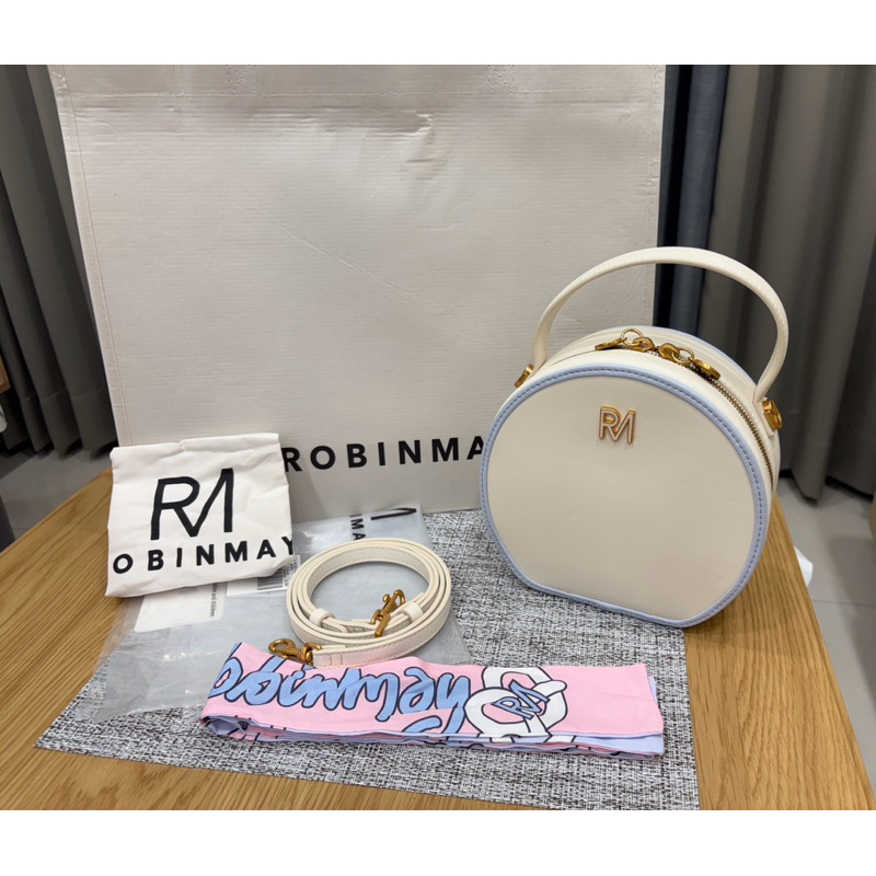 ROBINMAY/RM/蘿蔓花園斜背包/燕麥白/二手9成新/RM | 蝦皮購物