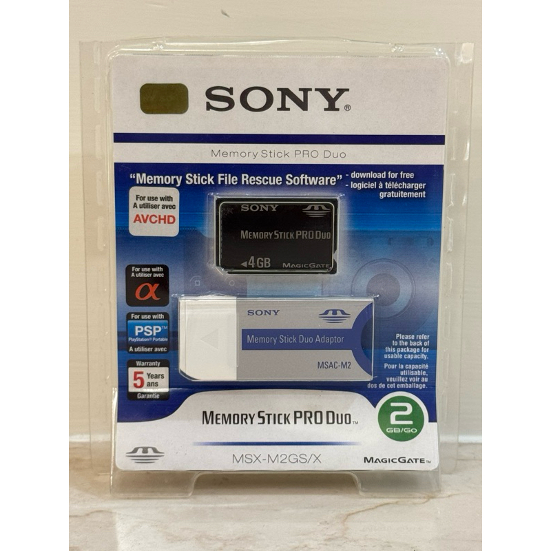Sony 索尼 Memory Stick Pro Duo 4GB | 蝦皮購物
