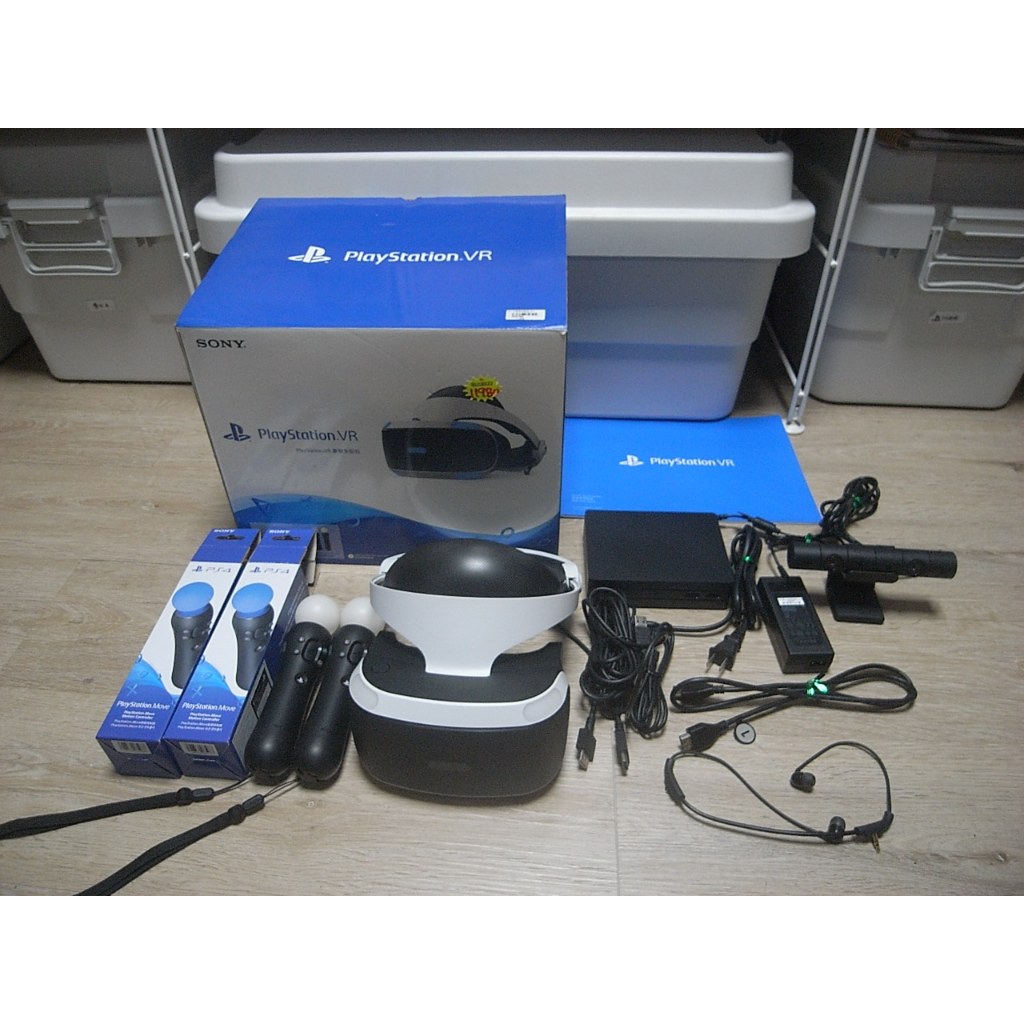 二手 盒裝 Sony PS4 PlayStation VR 虛擬實境 CUH-ZVR2 PSVR 二代 電玩 豪華版 | 蝦皮購物