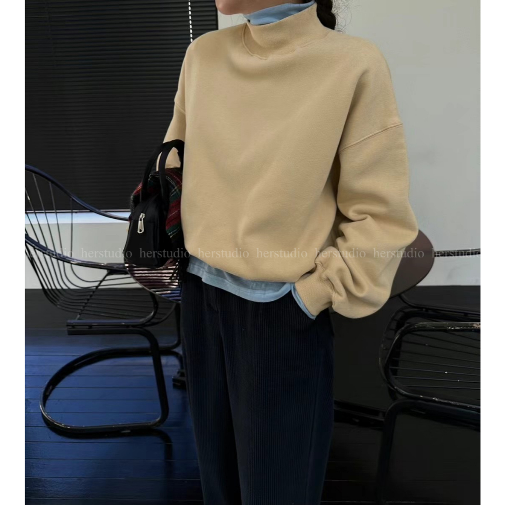 HERStudio韓國代購 高品質高領刷毛mtm(4col) | 蝦皮購物