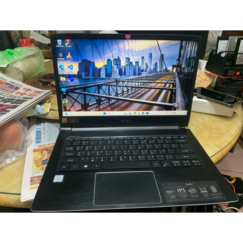 宏碁七代筆電 四核I7-7500U 8G 512G SSD Win11 Acer SF514-51 N16C4 | 蝦皮購物