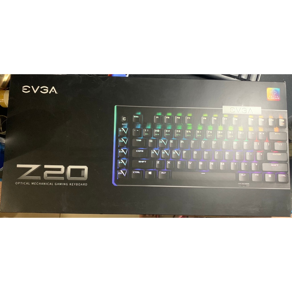 艾維克 EVGA Z20 RGB 光學機械鍵盤 光軸(二手過保) | 蝦皮購物