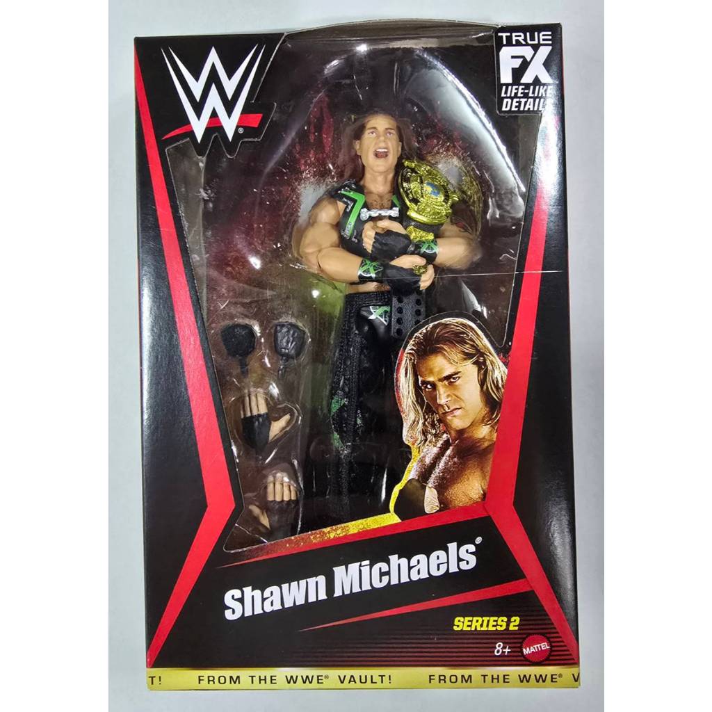 WWE 公仔 人偶 MATTEL Shawn Michaels HBK 傷心小子 精典DX精英系列 全新現貨 | 蝦皮購物